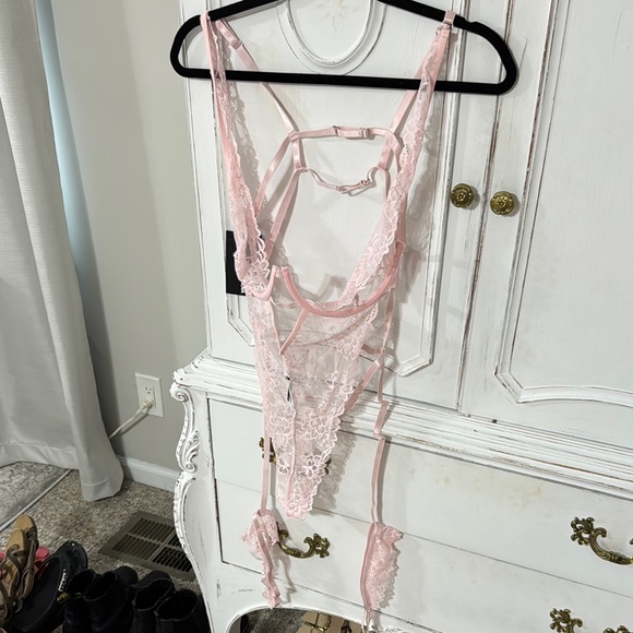 Fashion Nova | Intimates & Sleepwear | Fashion Nova Pink Satin Chemise ...